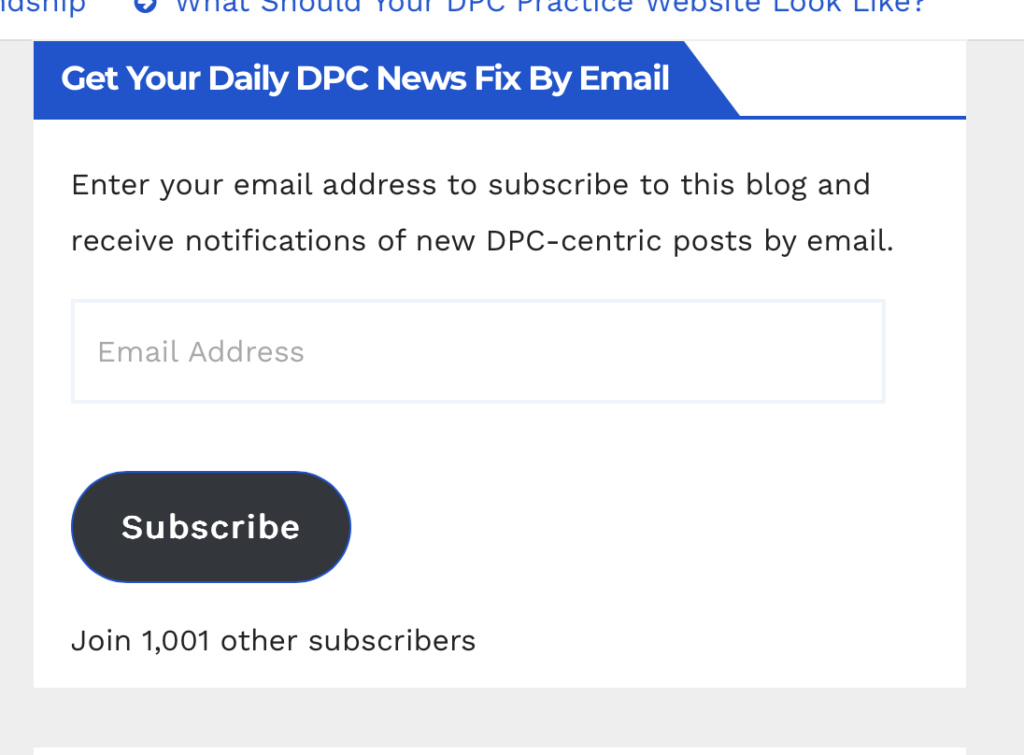 DPC News Has Over a Thousand Subscribers - DPC News (Direct Primary ...